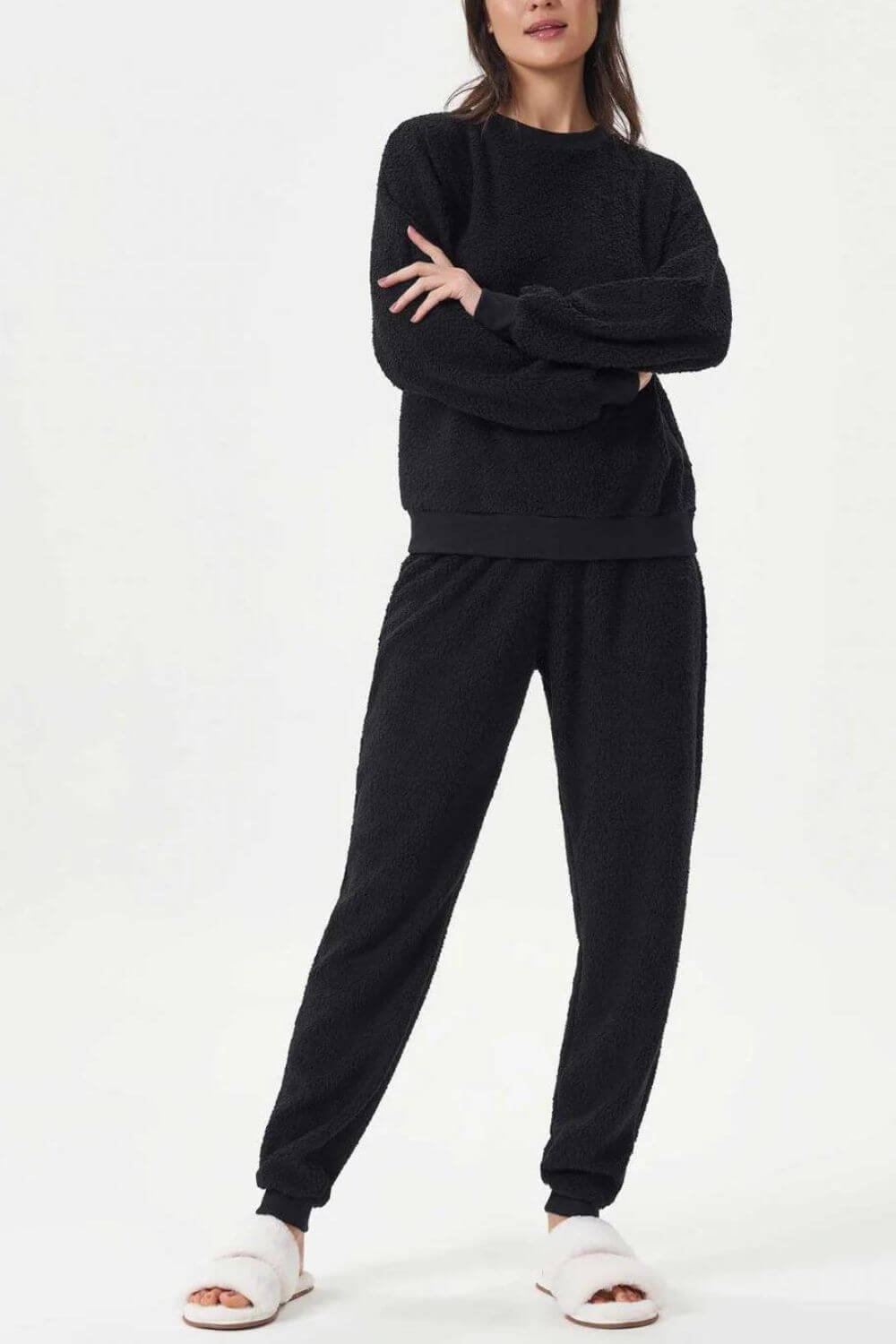 Conjunto Manga Longa Teddy Cor Com Amor - Etiqueta Íntima